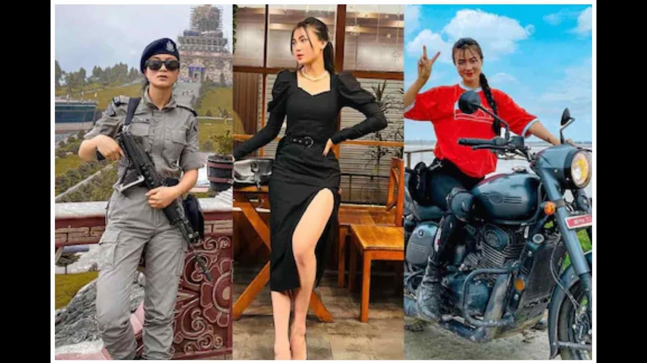 Sikkim's female police officer's modeling outlook - YouTube