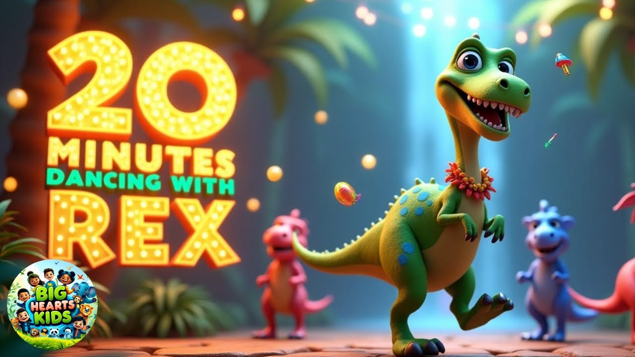 🦕 Dance & Sing with Rex! 🎶 | 20 Minutes of Fun & Learning for Kids ...