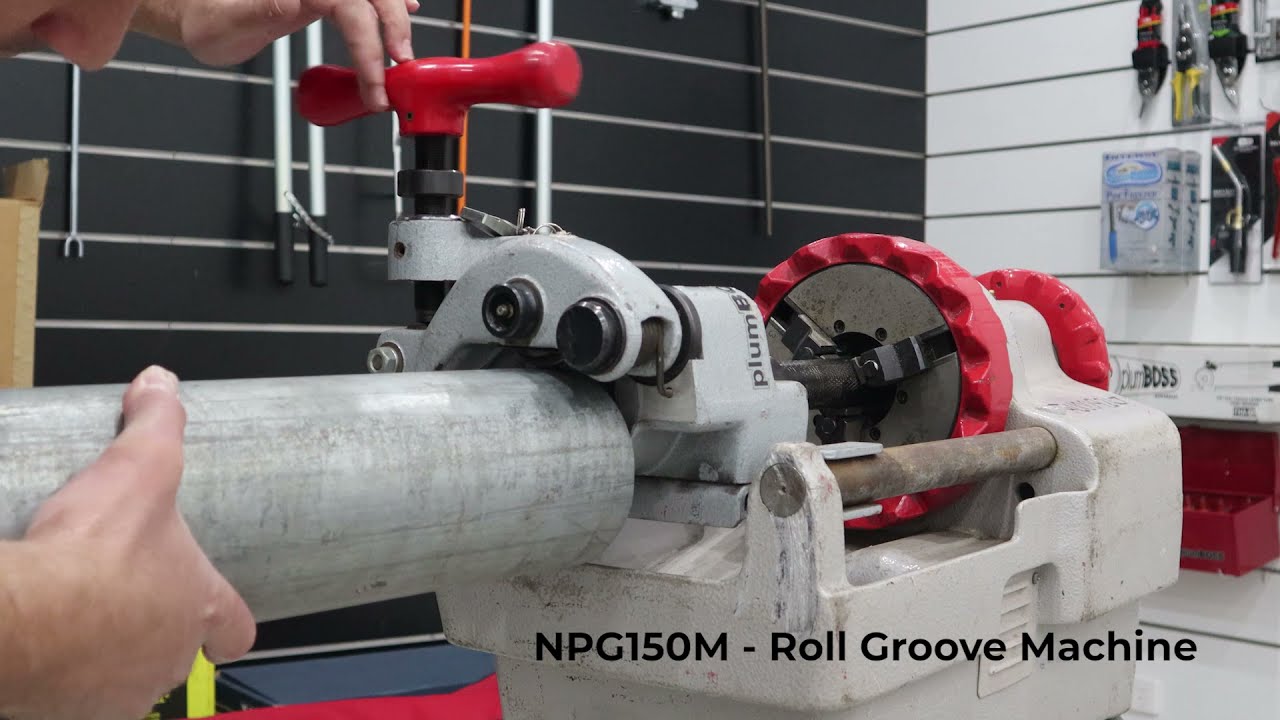 Cut and Groove Pipe in Record Time - plumBOSS NPG150M roll groove ...