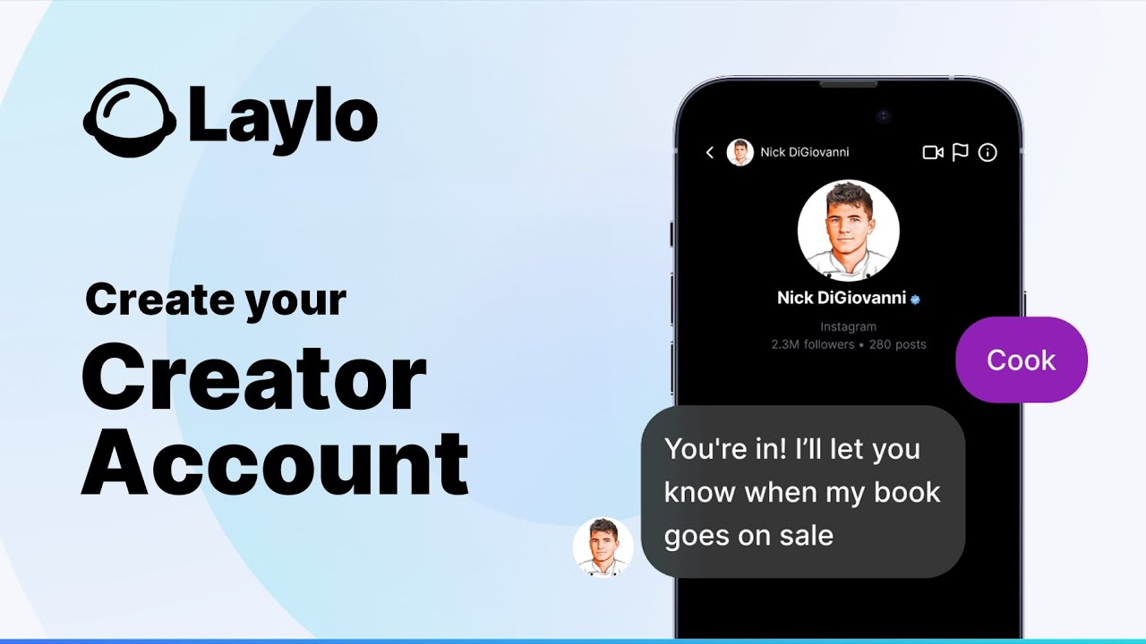 How To Create Your Creator Account | Laylo Guides - YouTube