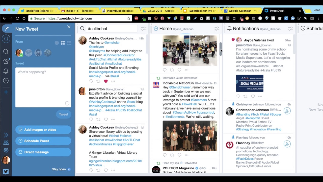 Tweetdeck for live chats - YouTube