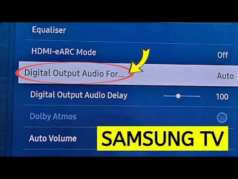 What is Digital Output Audio Format in Samsung Smart TV - YouTube