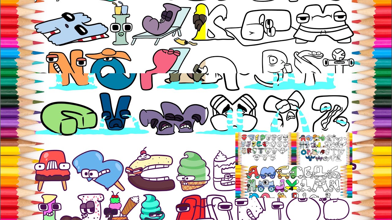 Alphabet Lore Transformation Coloring pages / Alan Walker - Dreamer ...