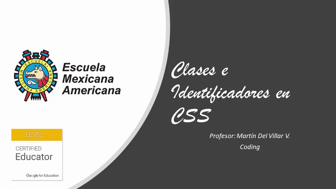Manejo de clases e identificadores en CSS (Parte 1) - YouTube