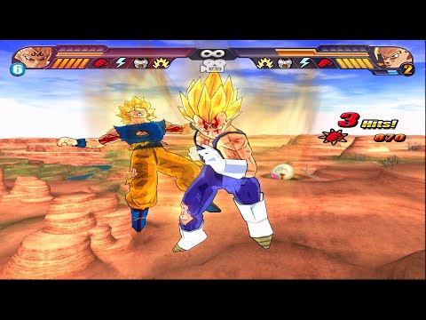 【DUAL TAS】Majin Vegeta VS Goku SSJ2 | DBZ: Budokai Tenkaichi 3