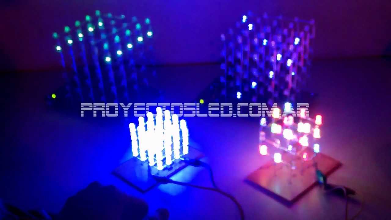 ProyectosLed #16: cubos de leds - YouTube