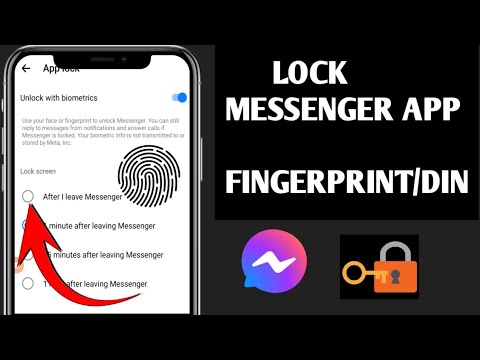 How To Lock Your Messenger App |App Lock On Facebook MessengerEnable# ...