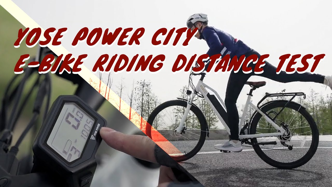 Riding Distance Test With Yose Power City E-Bike - YouTube