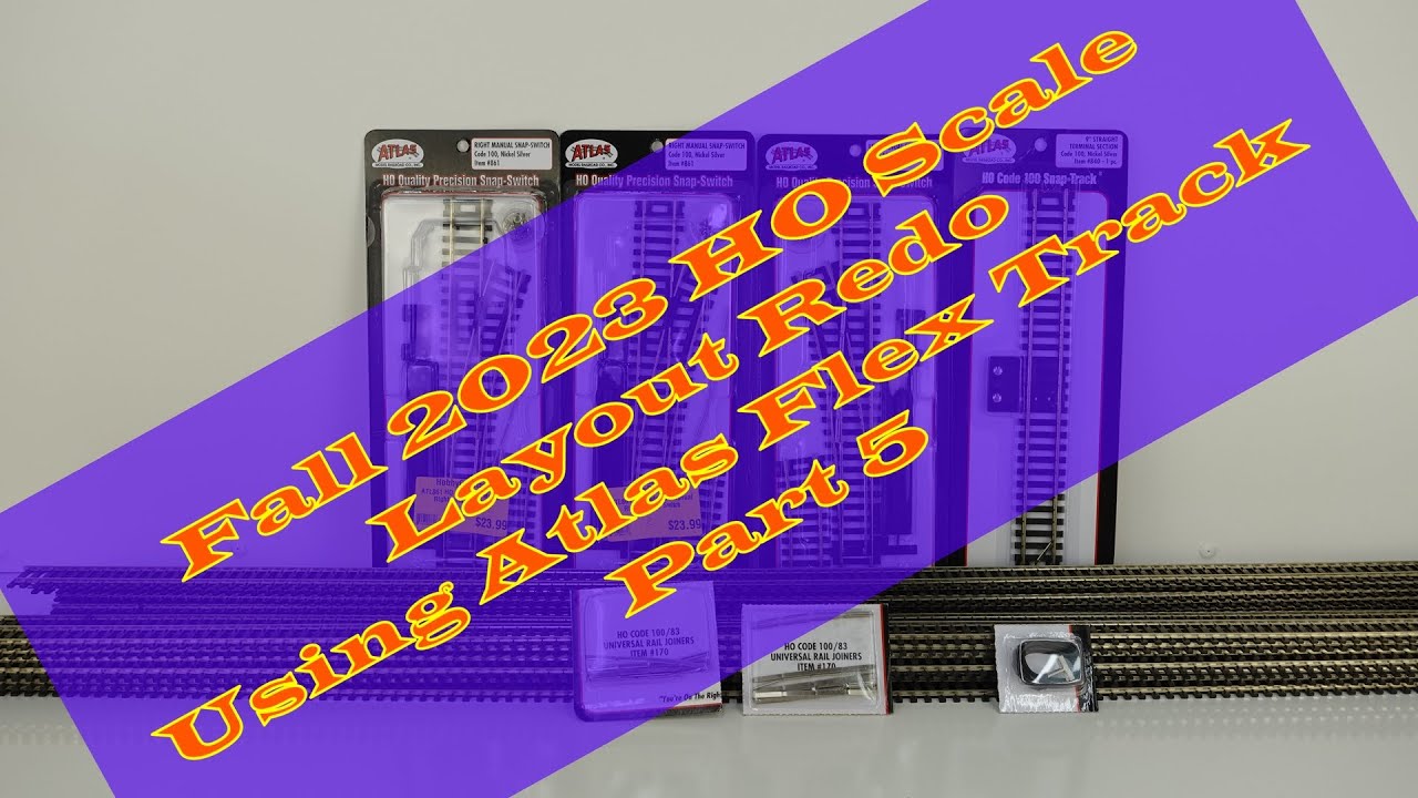 Part 5 Fall 2023 HO Scale Layout Redo - laying the flex track! - YouTube
