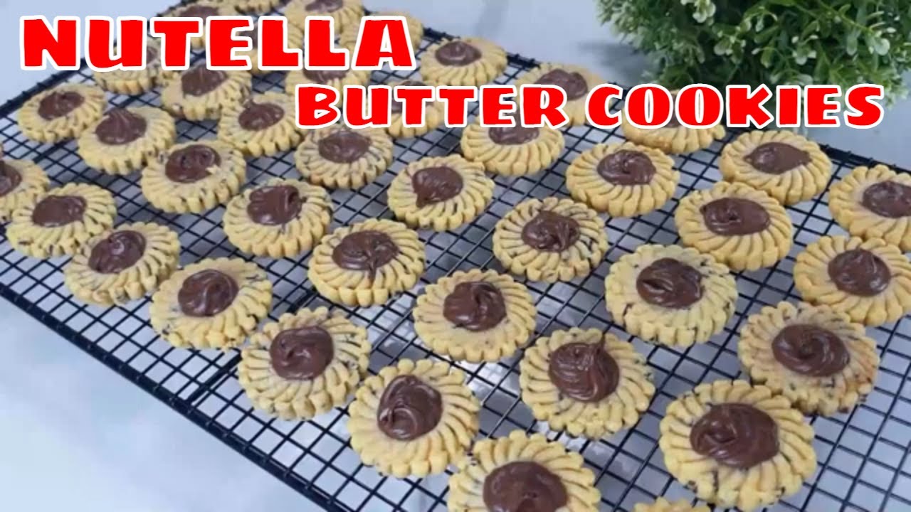 Resep Nutella Butter Cookies | NUTELLA Cookies yang VIRAL - YouTube