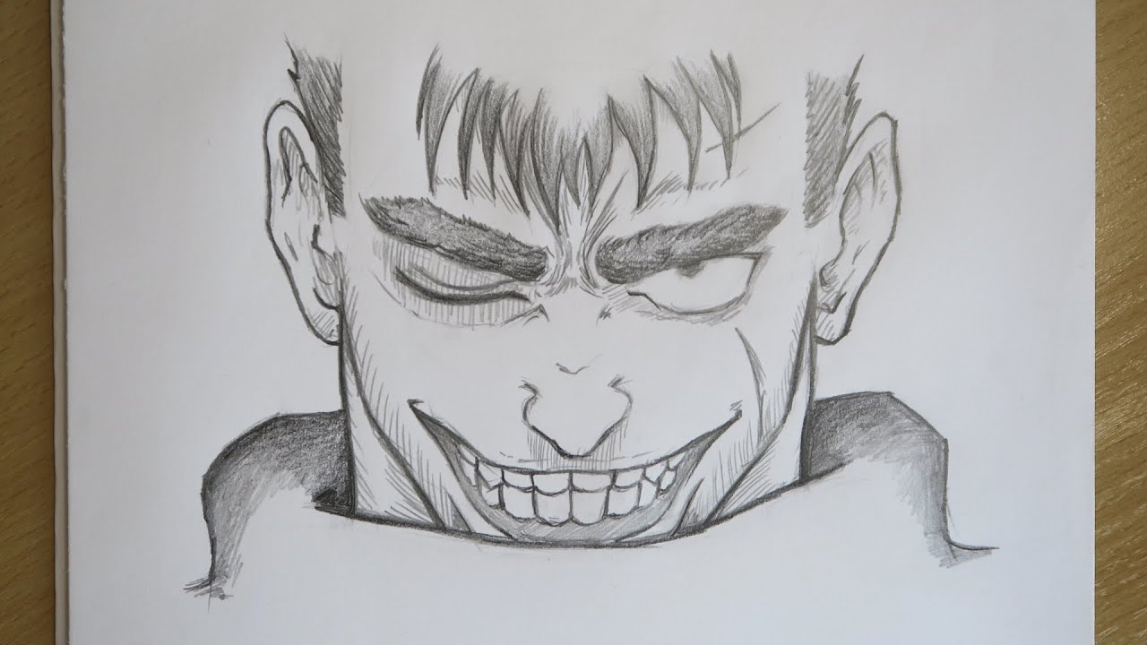 How To Draw Guts | Berserk | Anime Drawing | Step By Step Tutorial ...