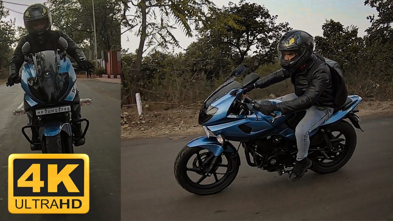 Pulsar 220F Silk Blue 2021 🔥 Akrapovic Exhaust | Custom Paint ...