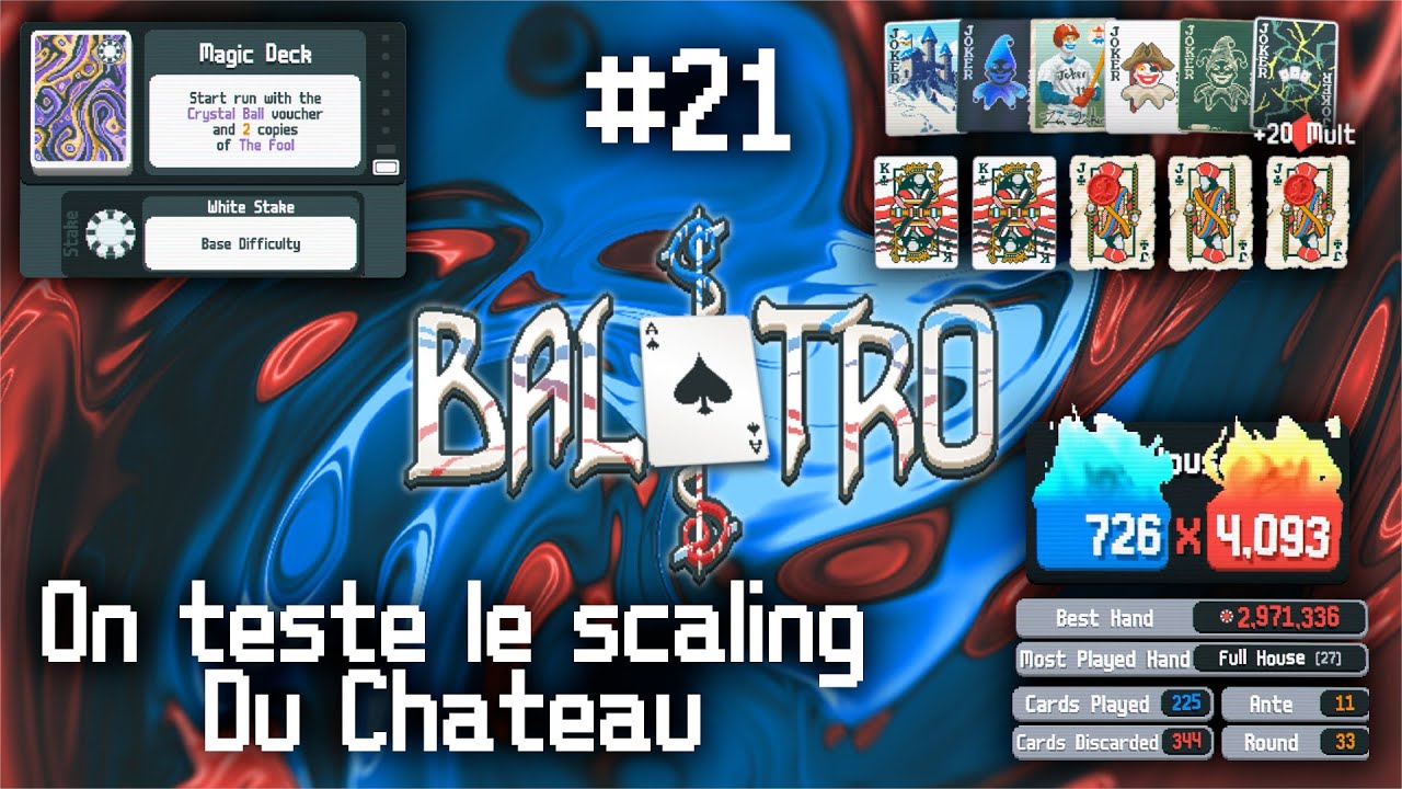 Testons le Scaling du Chateau | Ante 11 | Balatro V.1.0.0k-FULL ...