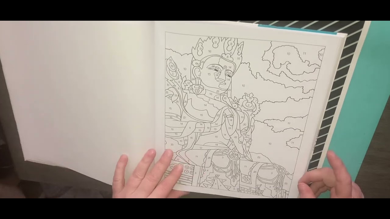 Large Print Calm color by number coloring book flip through and review ...