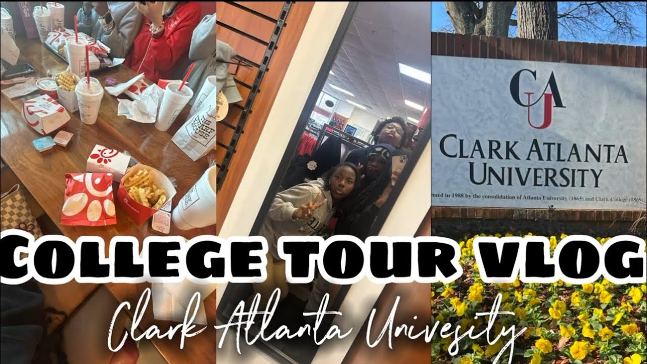 COLLEGE TOUR VLOG TO CLARK ATLANTA UNIVERSITY ‼️‼️ - YouTube