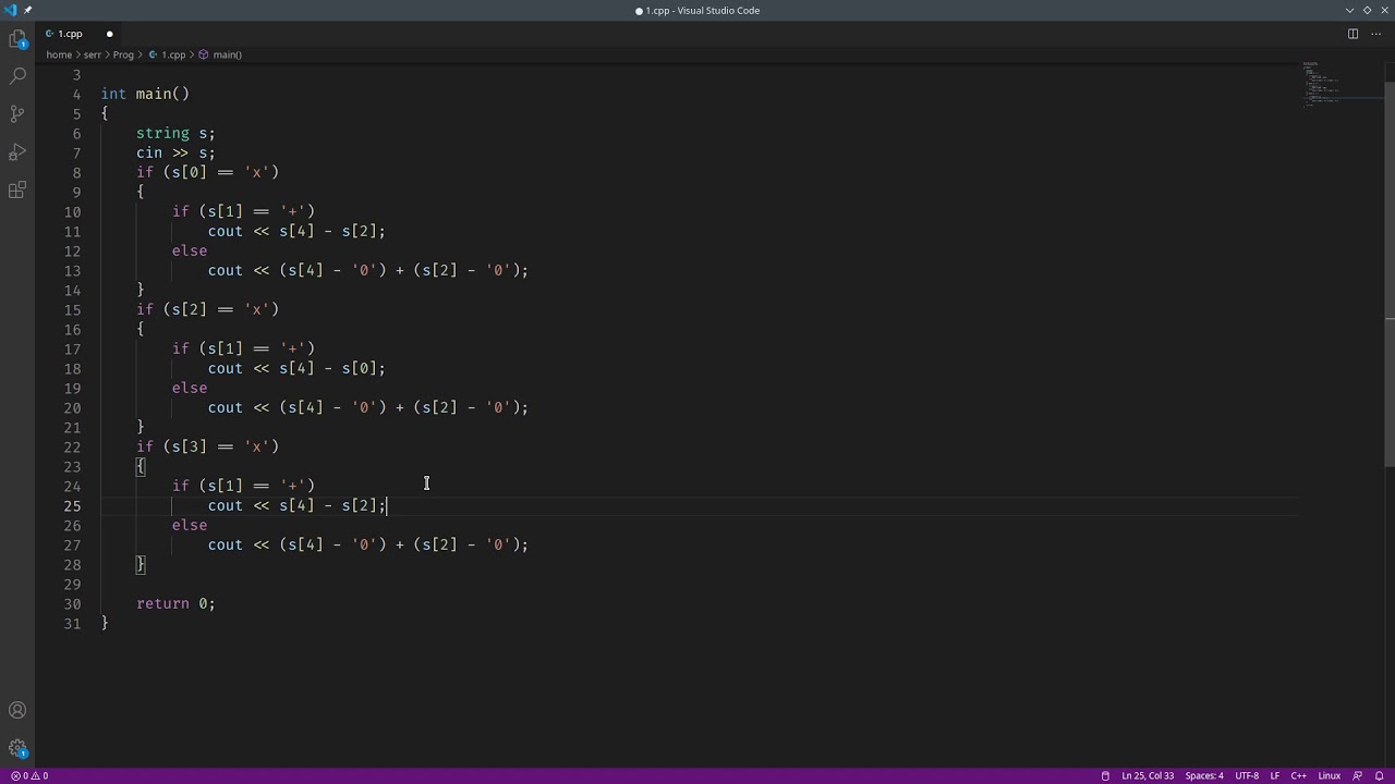 Задача 163. Уравнение для 5 класса!. acmp.ru C++ - YouTube