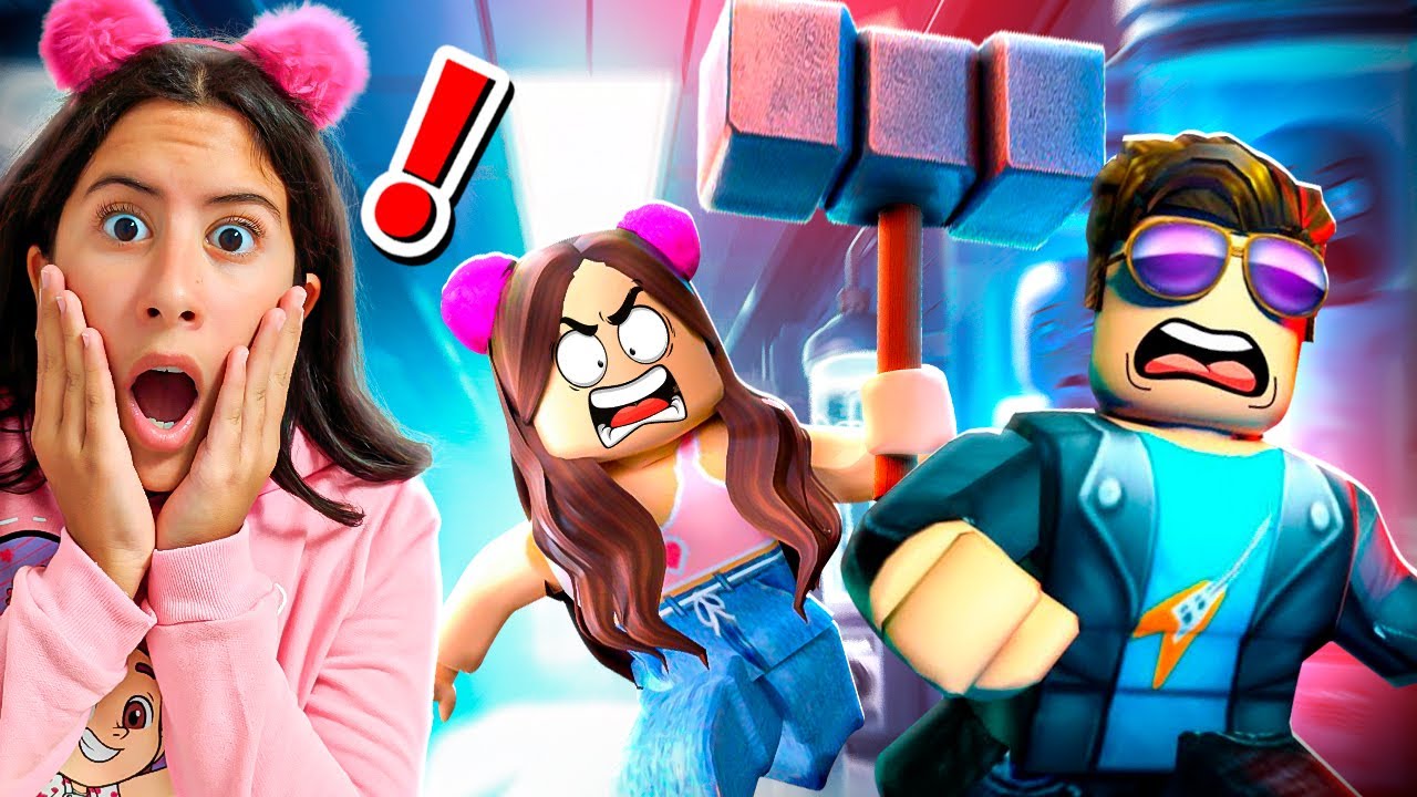Maria Clara desafia o papai no Marretão, quem ganhou? Roblox Flee the ...