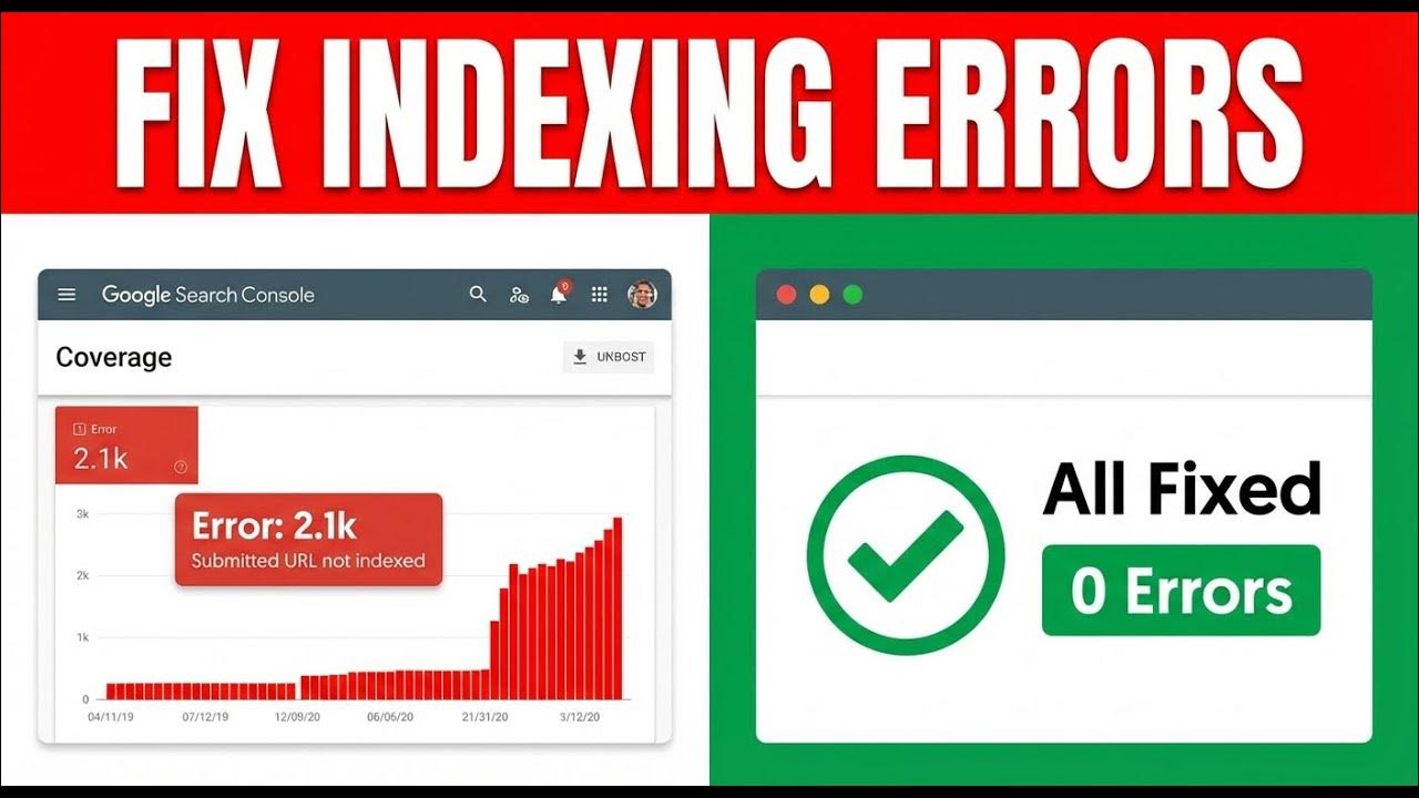 How solve google webmaster indexing issues ? - YouTube