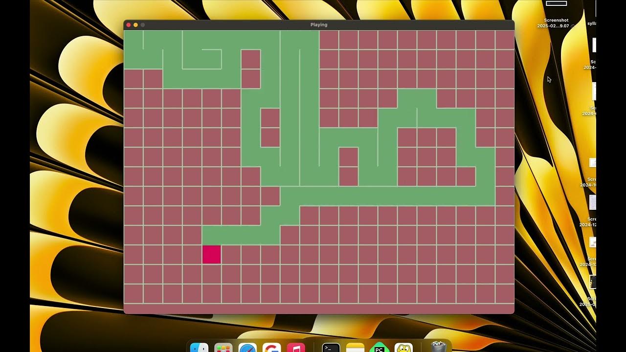 Pygame maze generation - random generation - YouTube