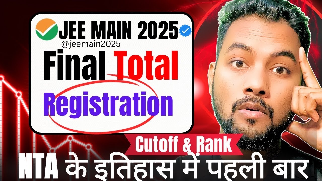 Shocking Data 📈 😱|Total Registration In JEE Main 2025 April Attempt By ...