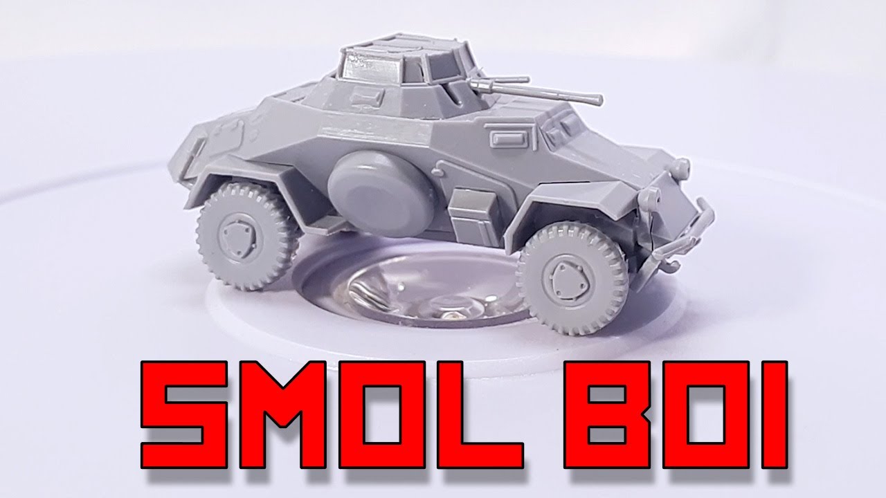 Sd.Kfz 222 Scout Car by Zvezda [15mm] - YouTube