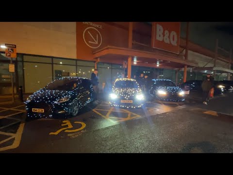 London Car Meets are CRAZY! Christmas Eve Car Meet Event! Modified Cars ...