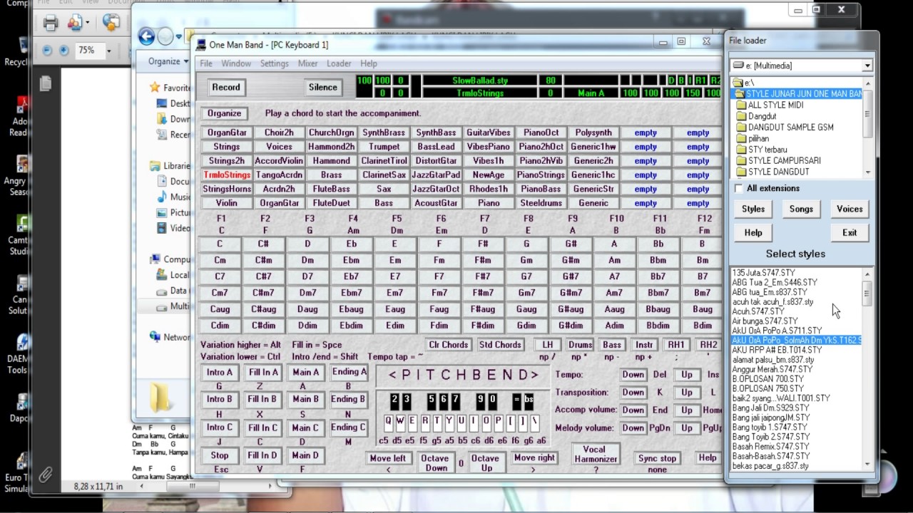 Cara main musik dengan One Man Band - YouTube