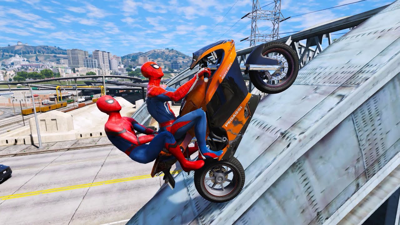 GTA 5 Falling off Highest Buildings #31 GTA 5 Funny Moments & Fails ...