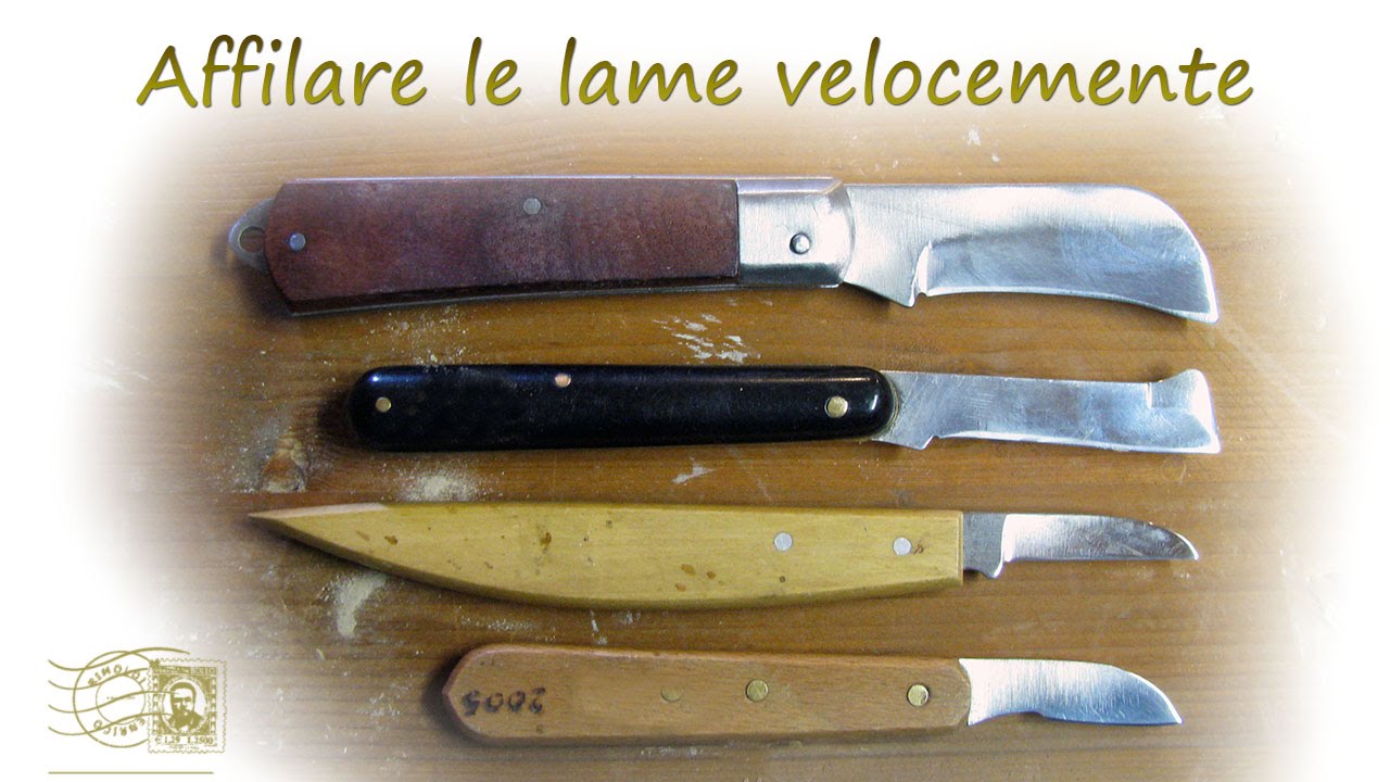 Affilare coltelli da intaglio - YouTube