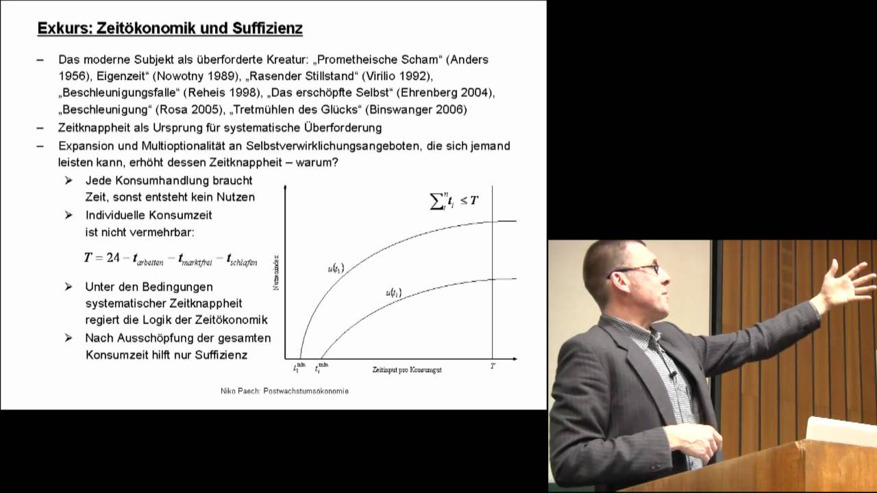 Postwachstumsökonomie Prof. Niko Paech - Teil 6 - YouTube
