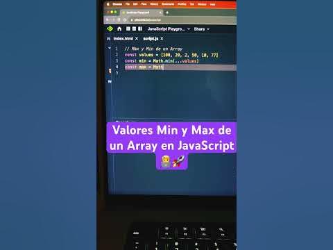 🚨TIP de JavaScript [Mayor y Menor valor de un Array] #javascript #dev #tips #programacion - YouTube
