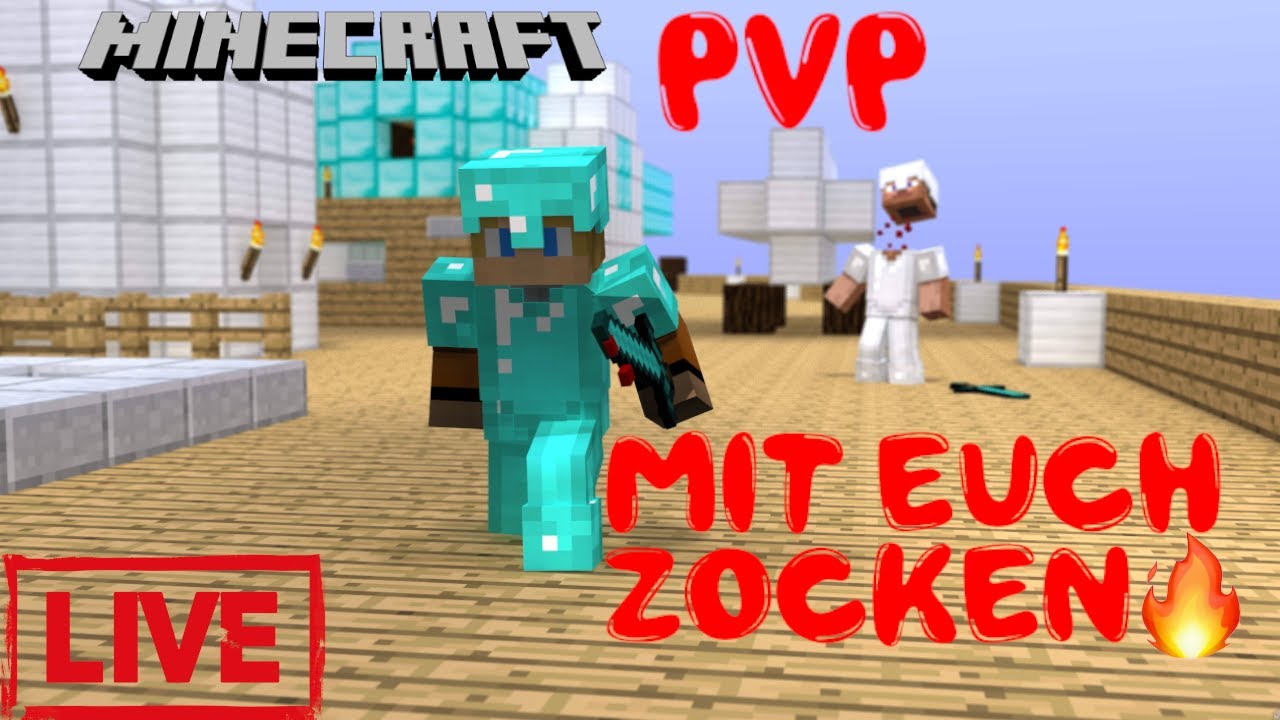 Minecraft PvP mit euch zocken🔥 | Minecraft PvP live deutsch - YouTube