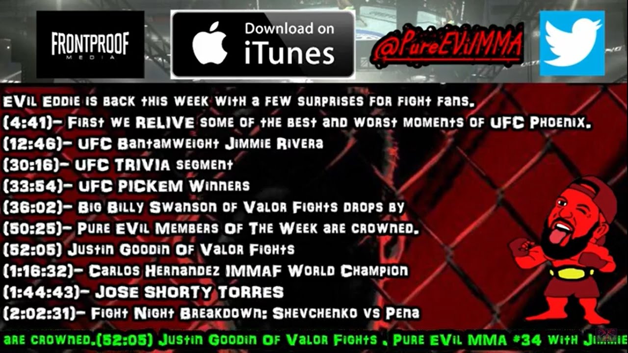 Pure EVil MMA #34: UFC Jimmie Rivera + Jose Shorty Torres - YouTube