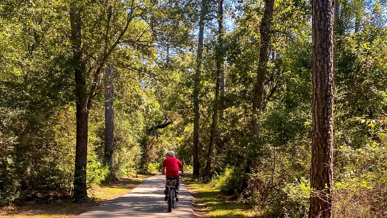 Bike Riding on the Spring Creek Greenway, Humble Texas. - YouTube