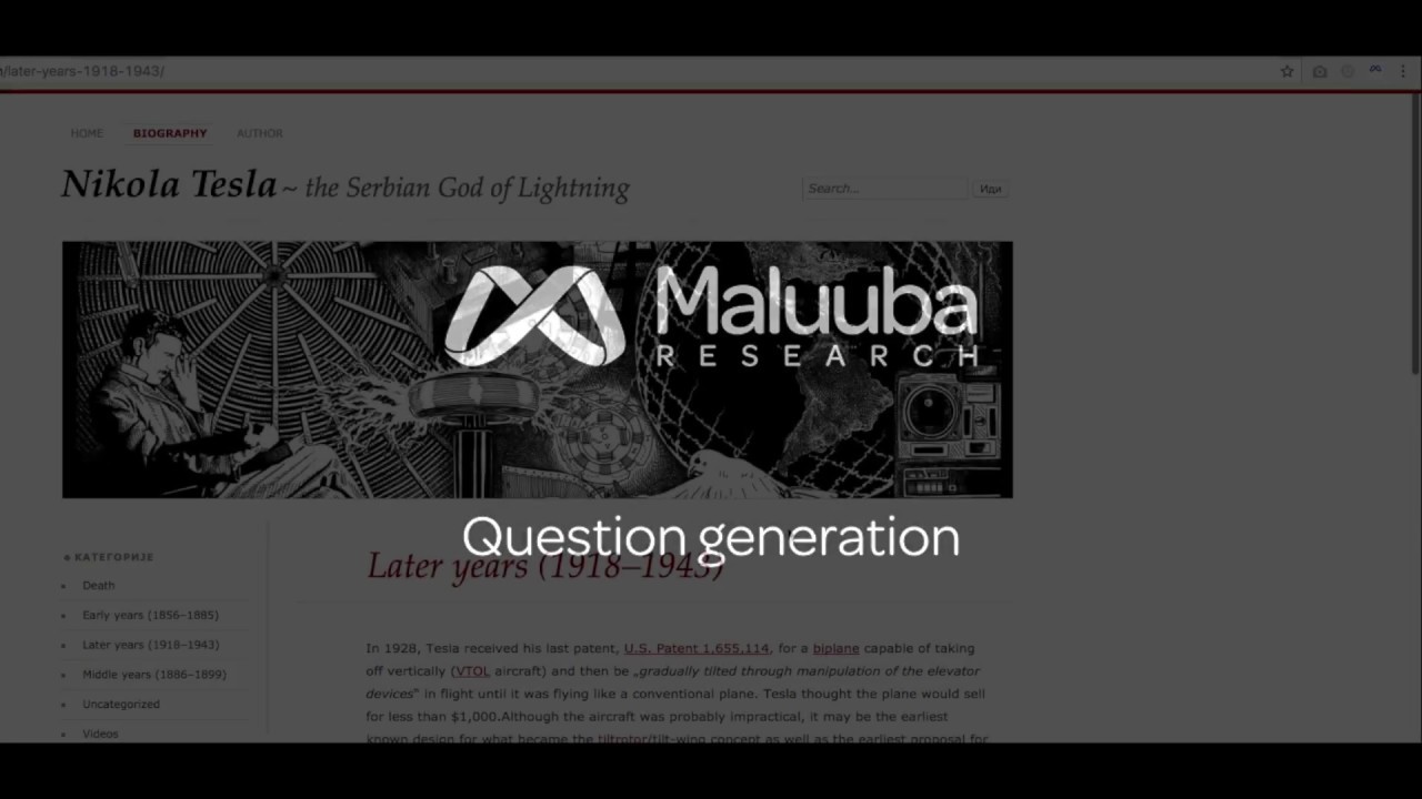 Maluuba - Question Generation - YouTube