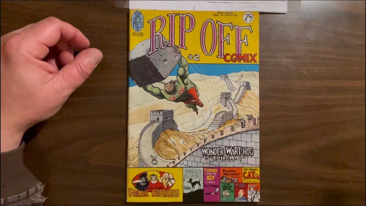 Rip Off Comix #2: epic Wonder Warthog story! Green, Sheridan, Griffith, Sturgeon, Diggs ...