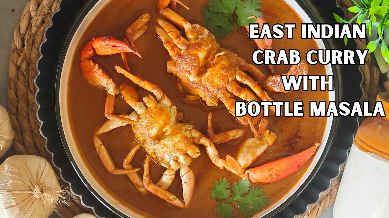 East Indian Crab Curry with Bottle Masala | Chimbori Chi Kadi | Mumbai ...