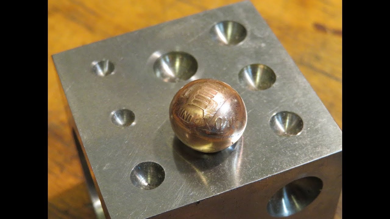 How to solder two coins into a ball. - YouTube
