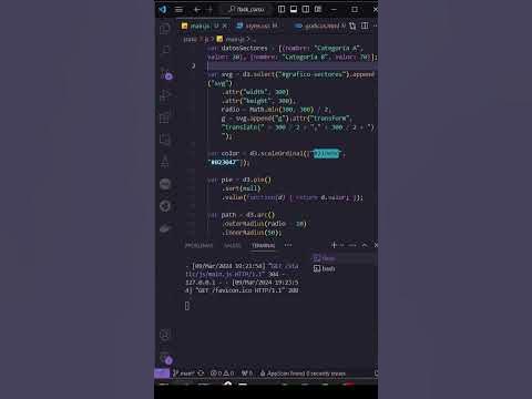 Mi primer app para dashbord con javascript #python #flask #desarrolloweb #data - YouTube