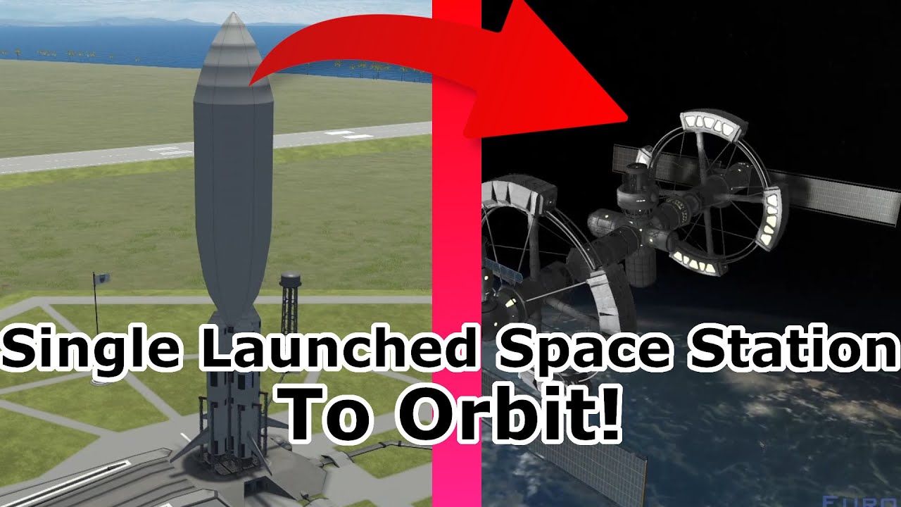 Single Launch Space Station | MODDED KSP - YouTube