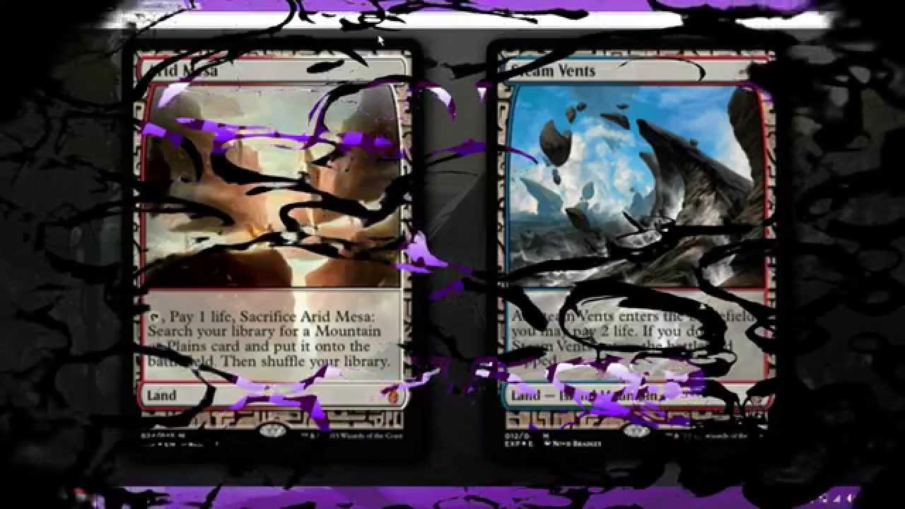 MTG Art Review of Full art Fetch Lands & Basic Lands - YouTube