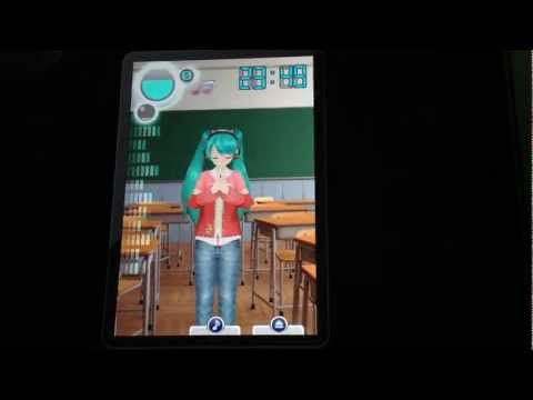 Playing with iOS App Music Girl Hatsune Miku