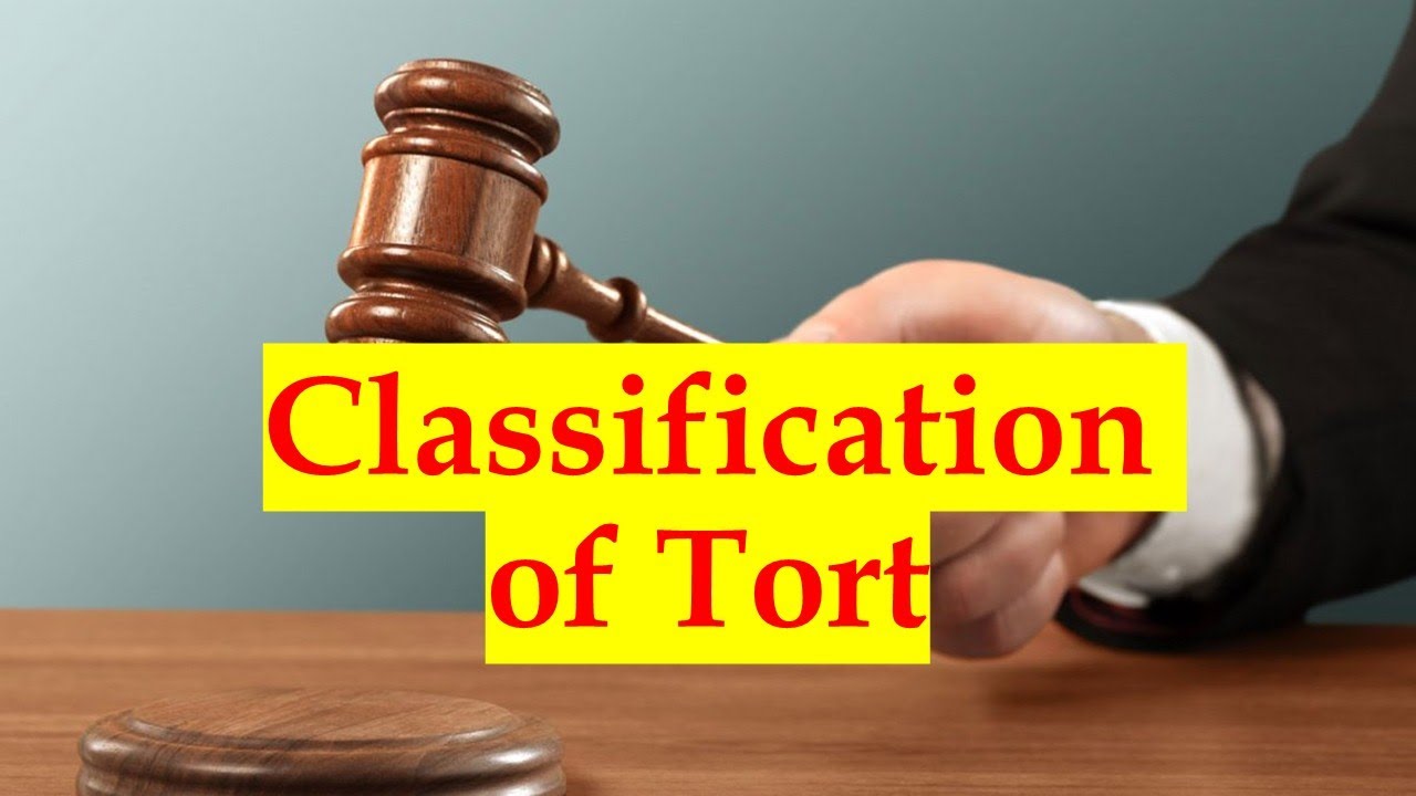 Classification of Tort | Law of tort - YouTube