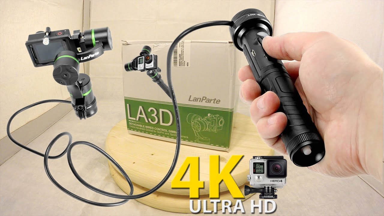 Unboxing GoPro Gimbal Lanparte LA3D 3 Axis Wired Control Handheld ...
