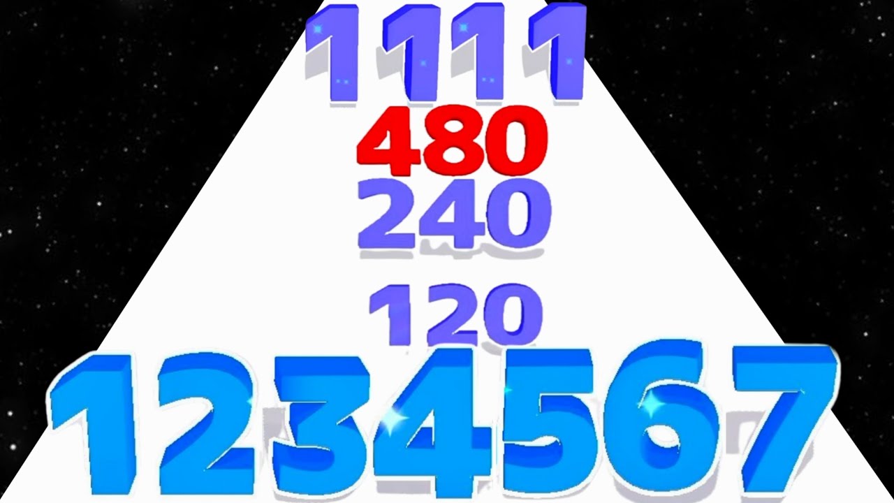 Number Run Game: Merge Number (vs) Tube Jelly Slide - Level Up Number ...
