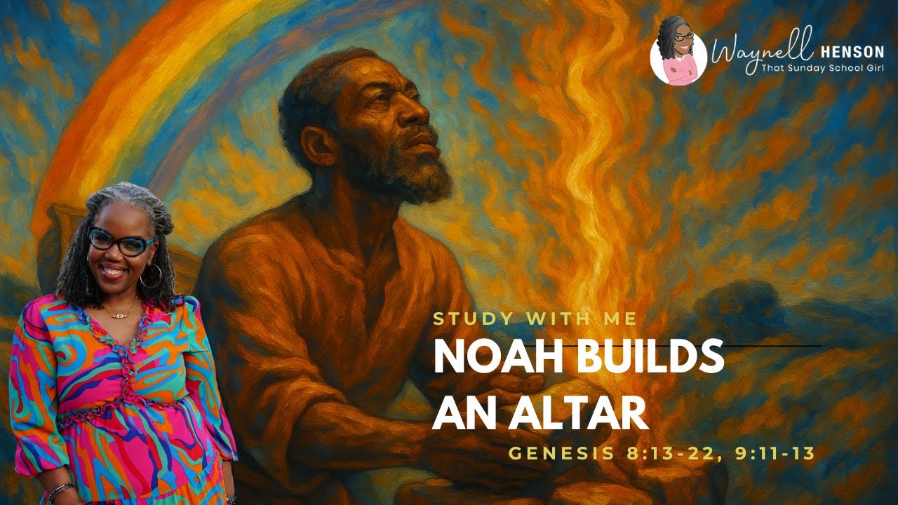 📖 Noah Builds an Altar | Sunday School Lesson | Genesis 8:13–22; 9:11 ...