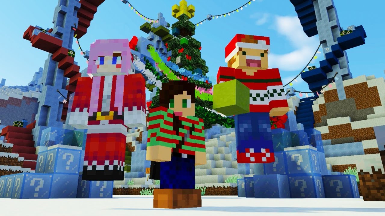 CHRISTMAS LUCKY BLOCKS WITH LDSHADOWLADY, JOEY GRACEFFA & STACYPLAYS ...