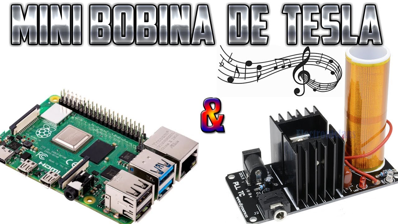 Mini bobina de Tesla & Raspberry Pi - YouTube