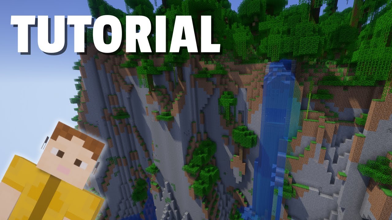 How to Build a Hidden Waterfall Base in Minecraft? (TUTORIAL) - YouTube