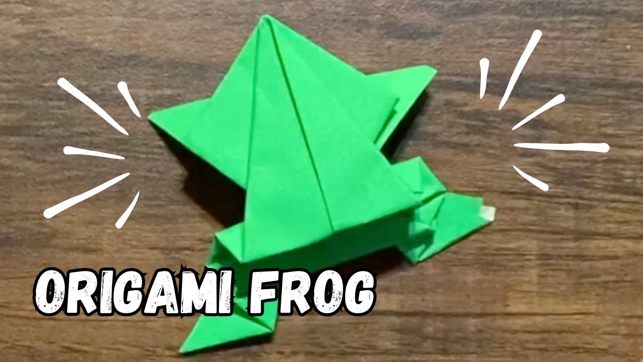 Learn how to make an easy Origami Frog - YouTube